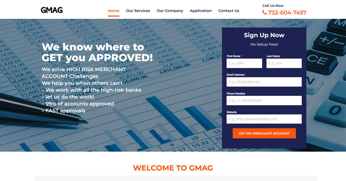 GMAG services High risk merchant accounts